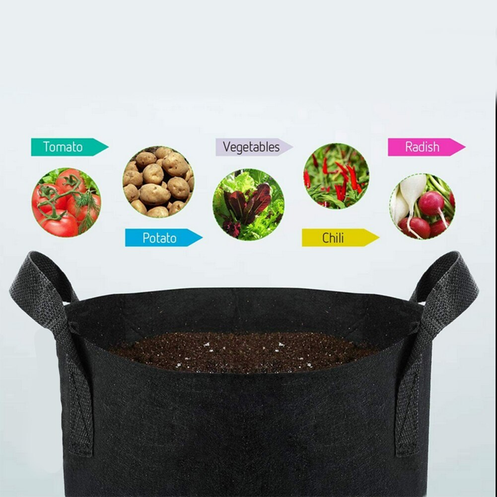 3/5 Gallon Plant Growth Bag Non-woven Bag Fabric G... – Grandado