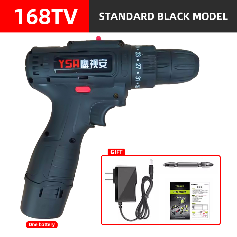 Handheld Electric Drill Impact Drill Household Bru... – Grandado