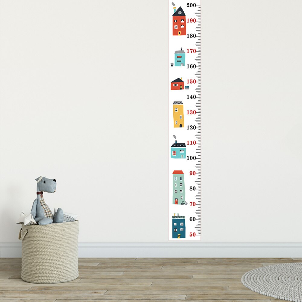 1 pc Kids Height Chart Colorful Houses Cute Hangin... – Grandado
