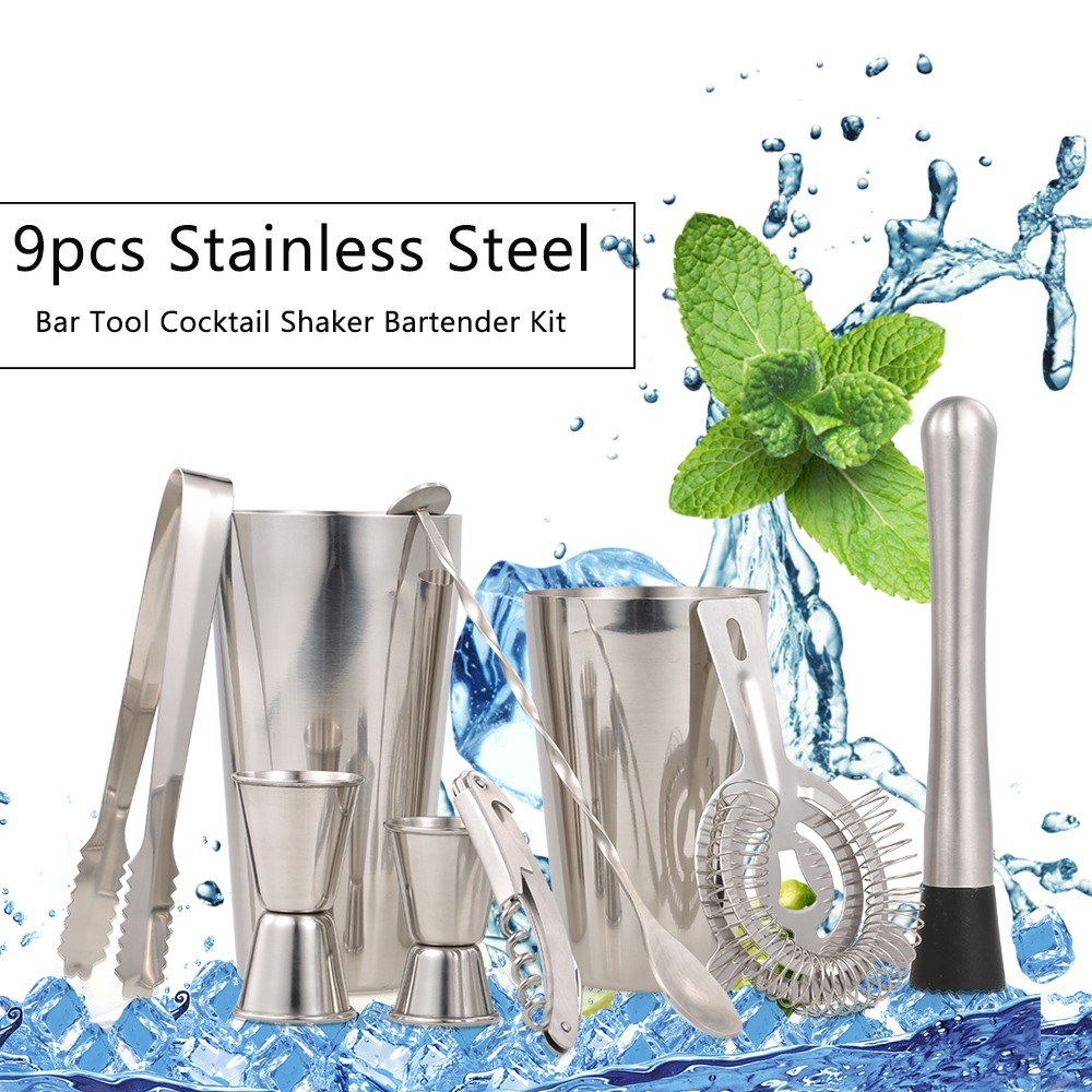 Stainless Steel Bar Sets 9pcs/set Bar Set Red Wine... – Vicedeal