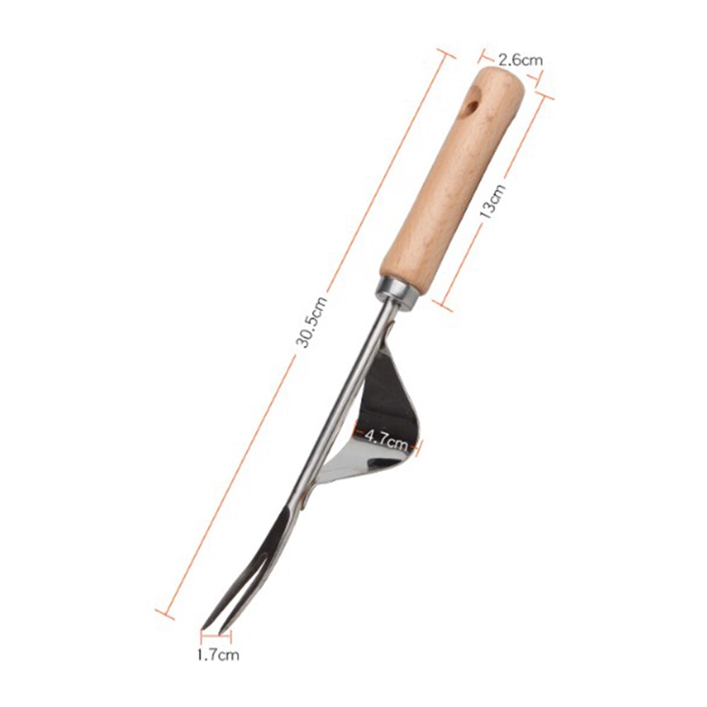 Multifunction Stainless Steel Garden Weeder Wood H... – Vicedeal