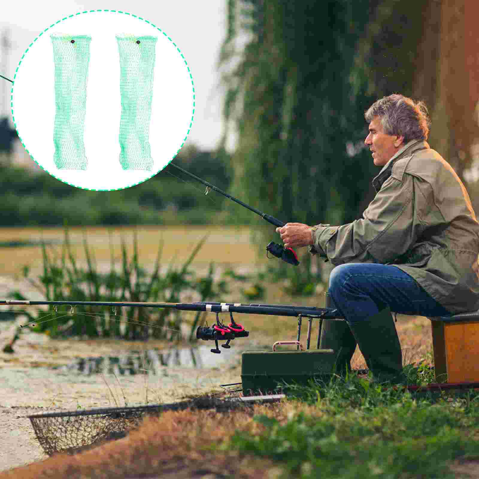 2pcs Practical Fishing Net Catch Fish Landing Net ... – Vicedeal