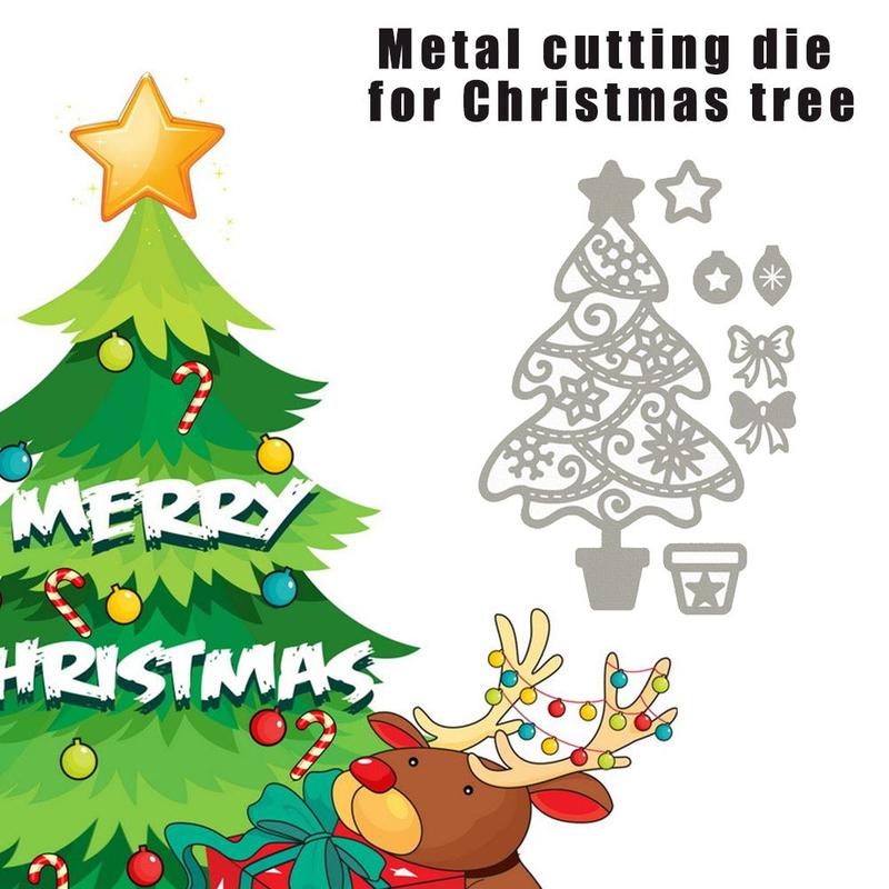 Christmas Tree Metal Cutting Dies for Craft Scrapb... – Grandado