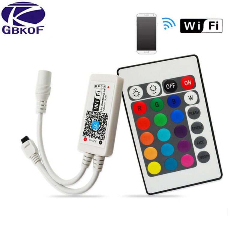 DC 5V 12V 24V Mini Bluetooth/WiFi LED RGB / RGBW C... – Vicedeal