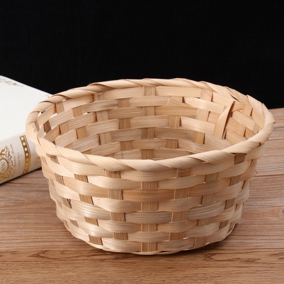 Bamboo Woven Basket Easter Prop Oval Basket Snacks... – Vicedeal