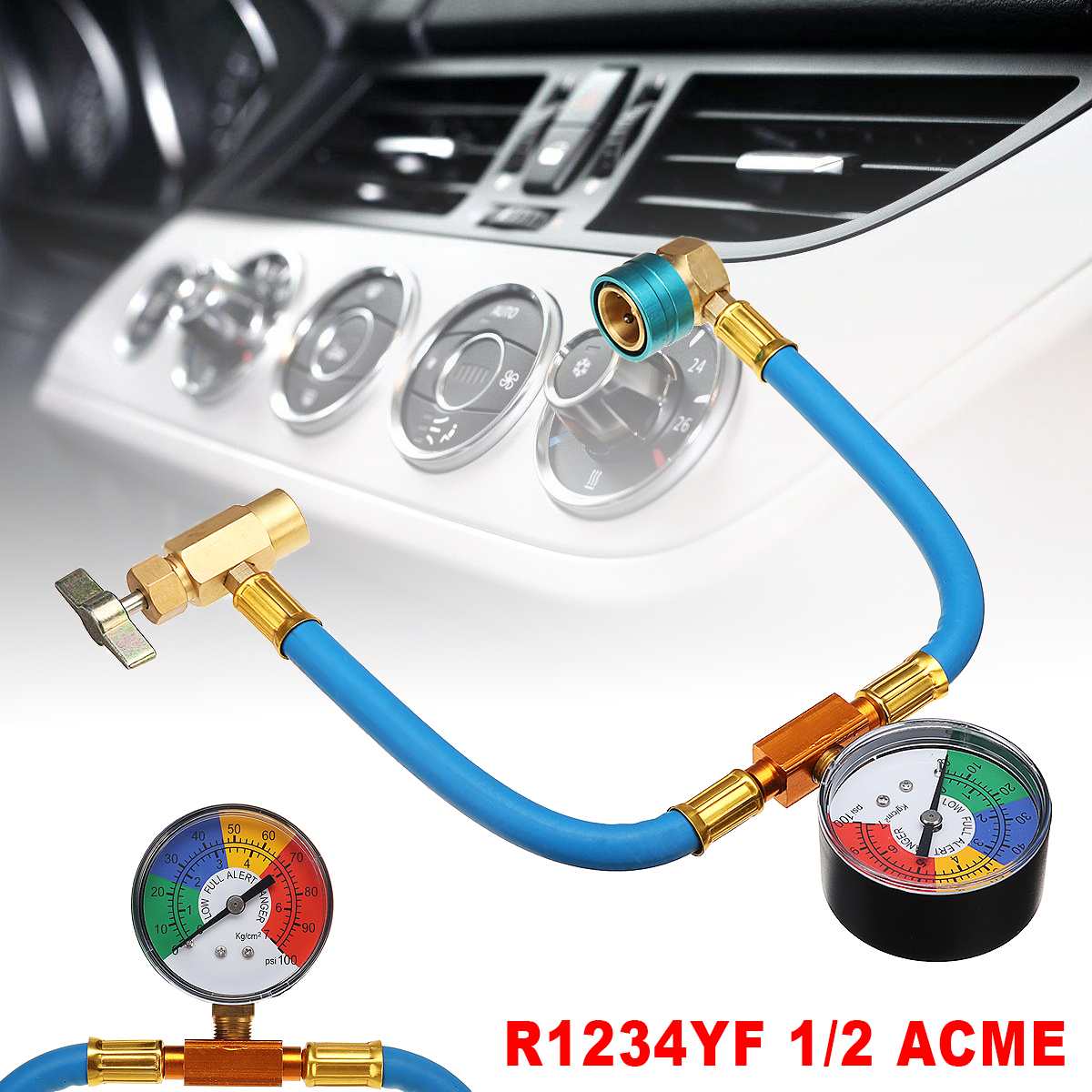 Lav side r -1234yf a/c opladningsslange med manifo... – Grandado