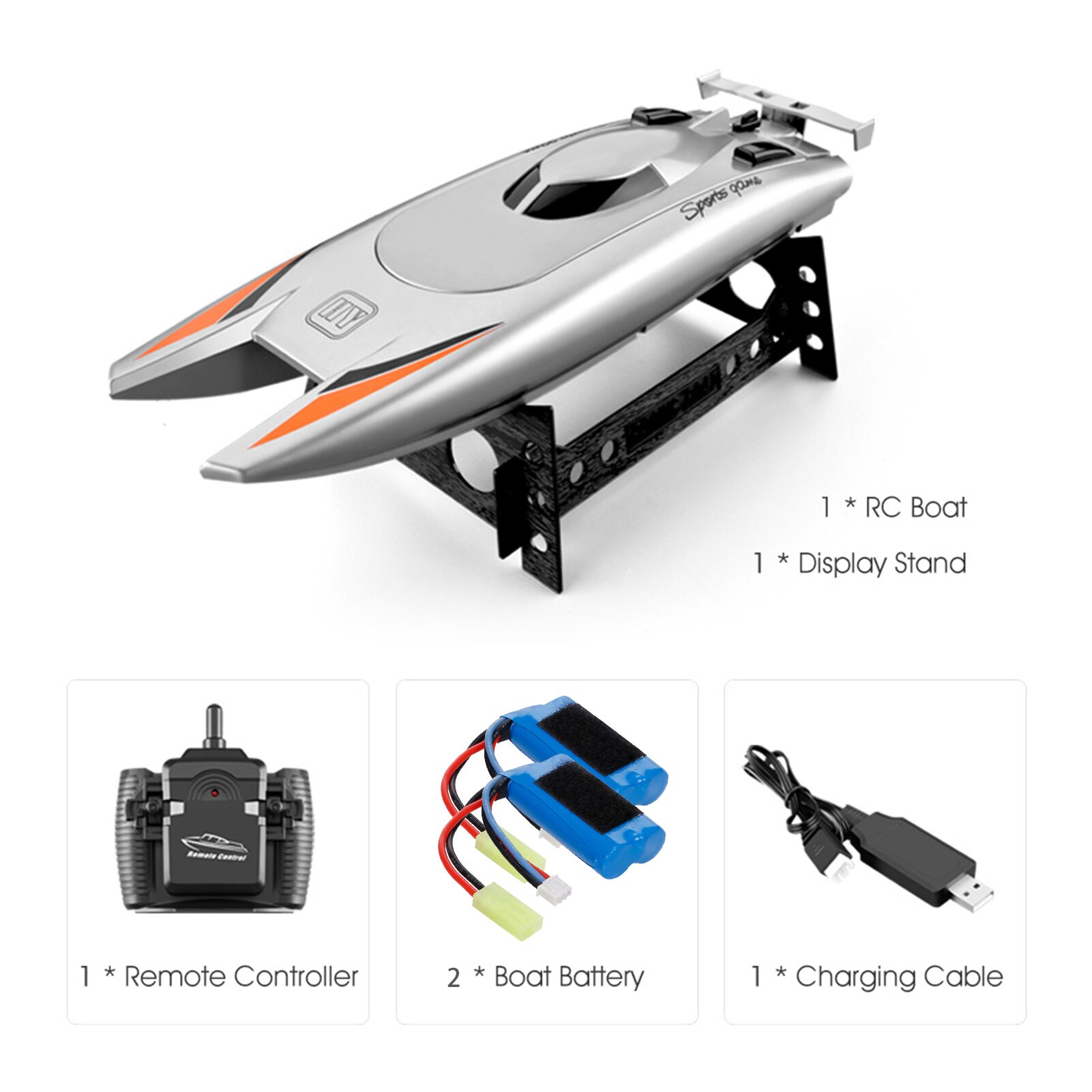RC Boats 25KM/H High Speed Racing Boat 2 Channels ... – Grandado