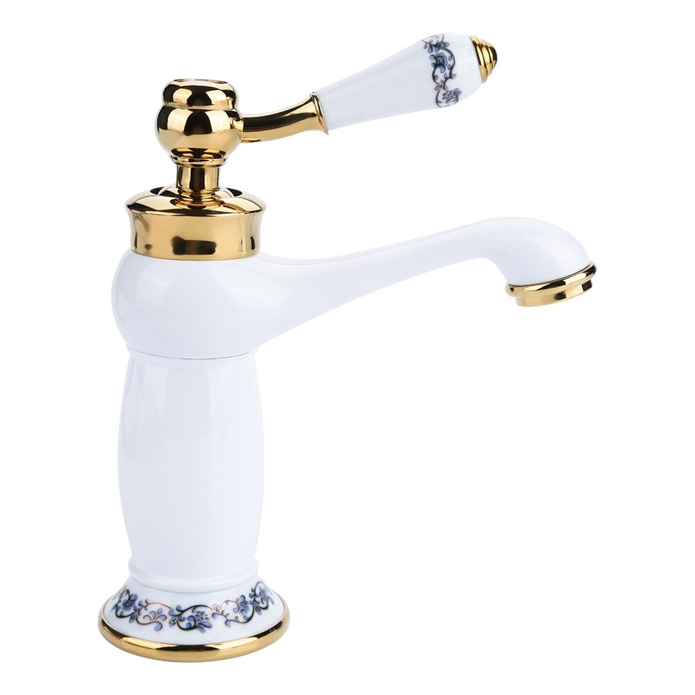 Floral Pattern Single Handle Mixer Tap Cold Water ... – Grandado