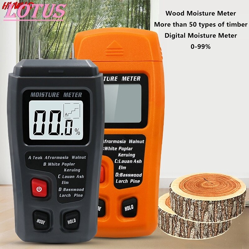 EMT01 Digital Wood Moisture Meter Wood Humidity Te... – Vicedeal