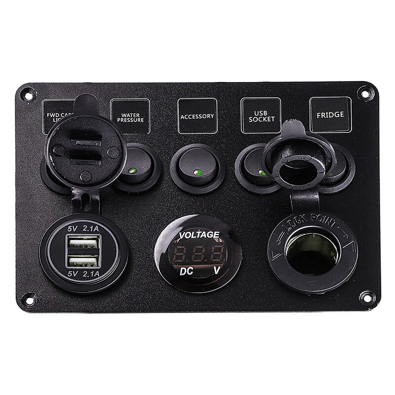 Digital Voltmeter Dual USB Port 12V Outlet Combina... – Grandado