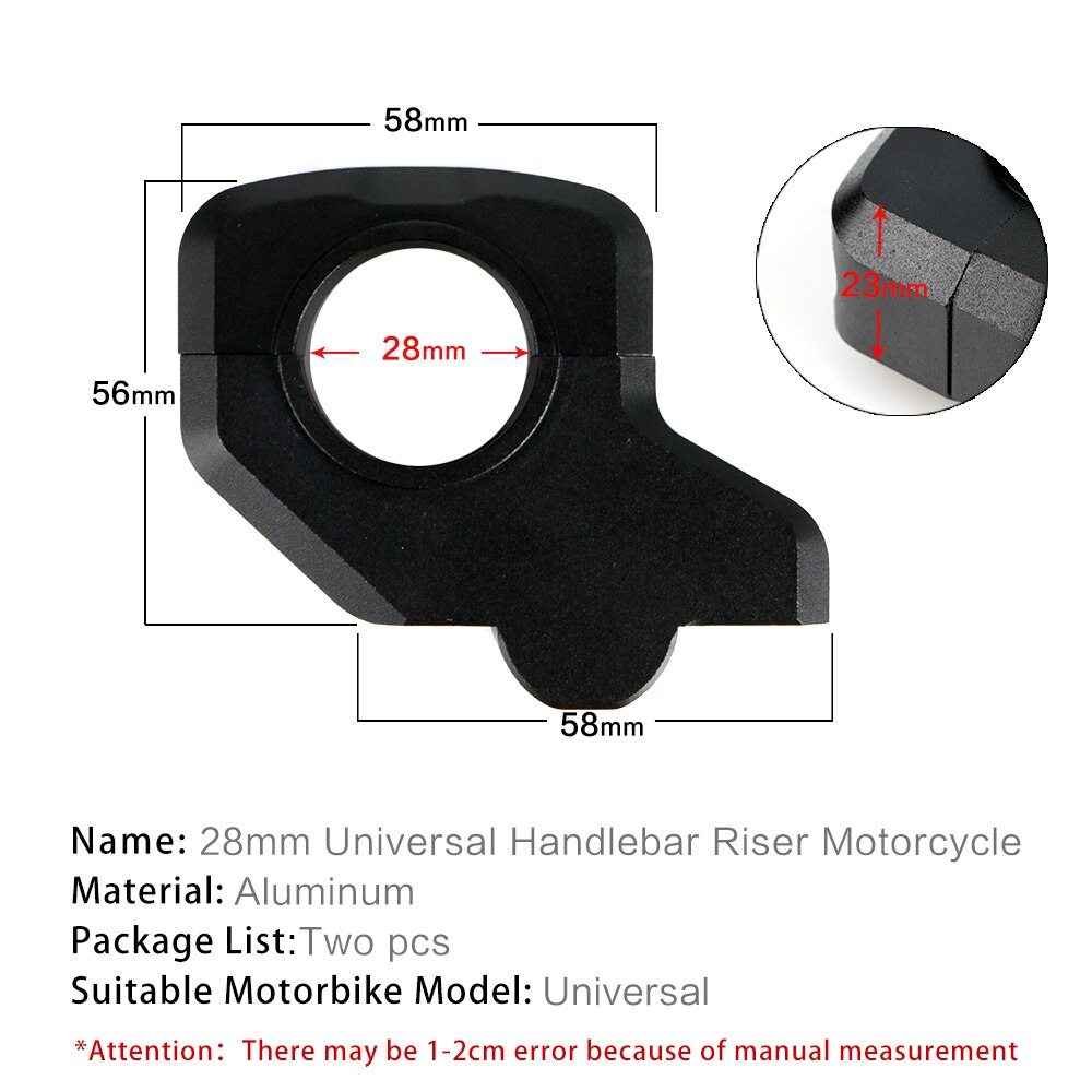 Universele Motorfiets Stuur Riser 22mm 28mm Alumin... – Vicedeal