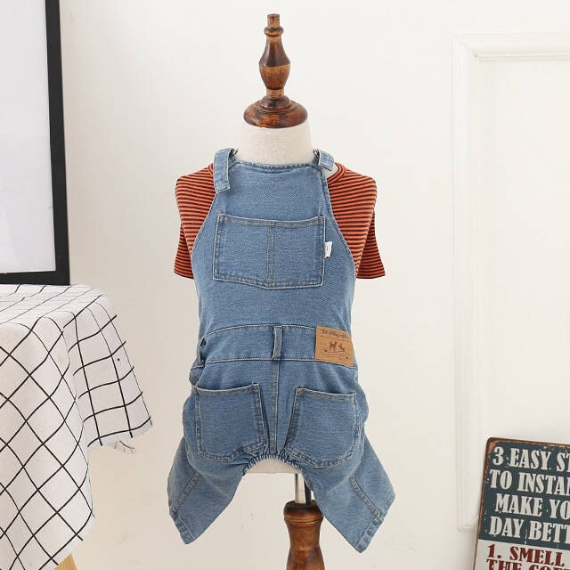 [MPK Dog Denim Overalls] Dog Denim Dungarees, Dog ... – Vicedeal