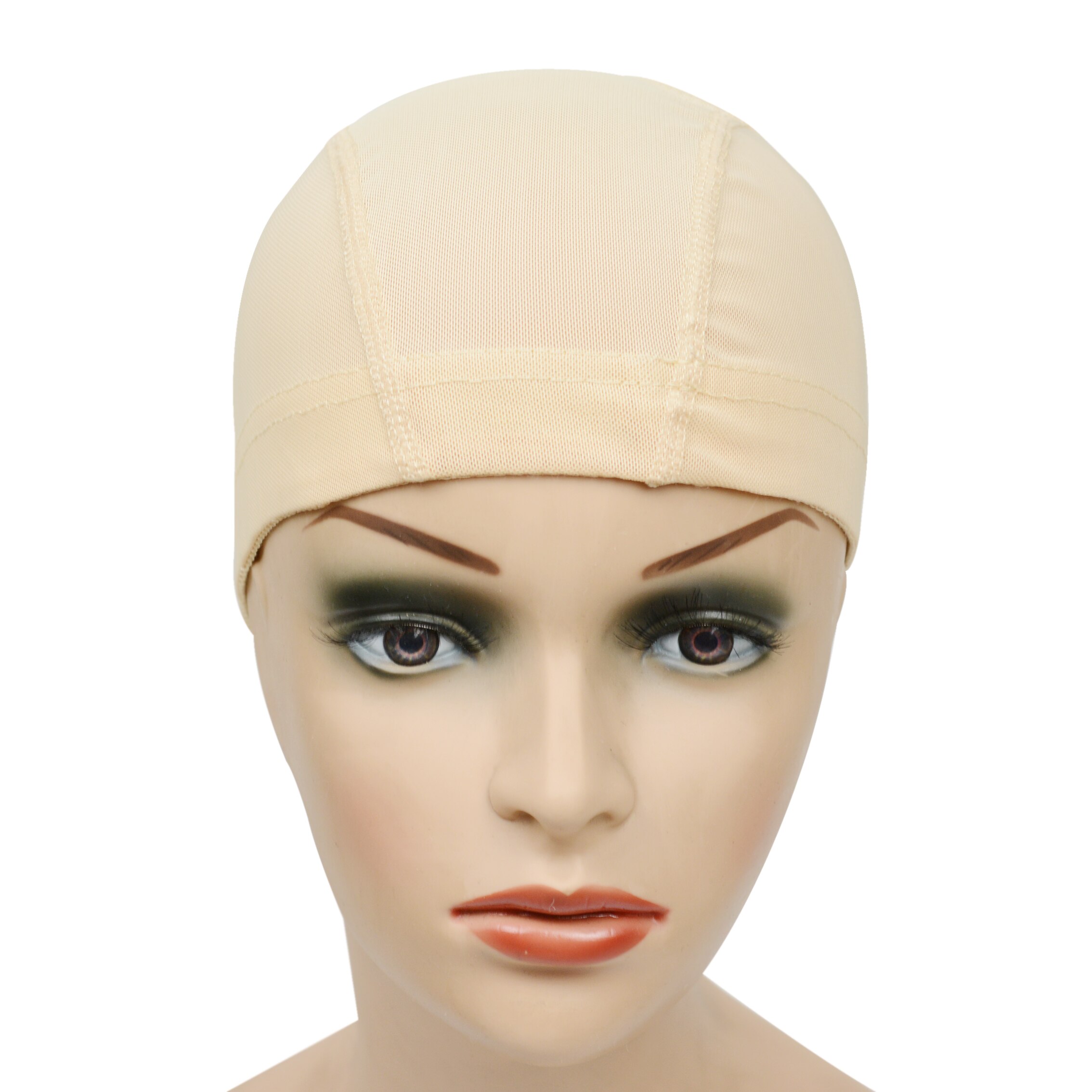 1 Pcs Zwart, beige Dome Cornrow Pruik Caps Makkeli... – Grandado