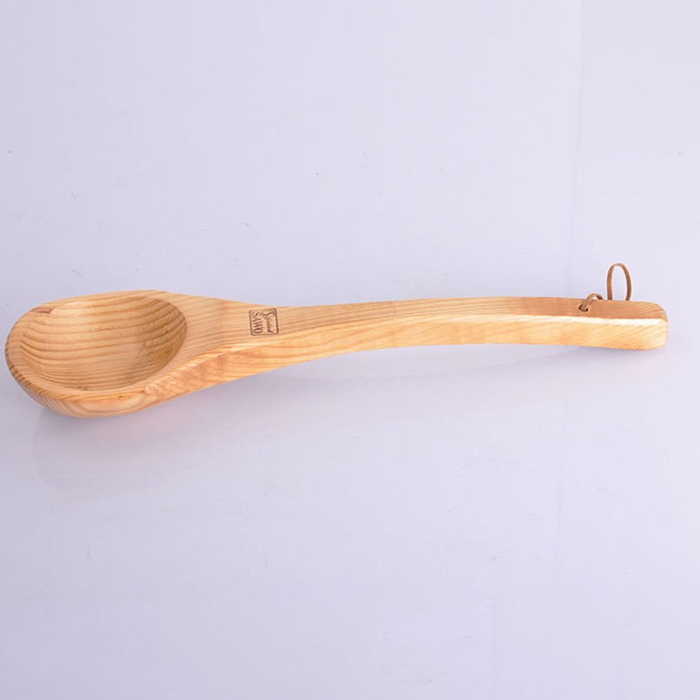 Bathroom Natural Sauna Bucket Wooden Spoon With Li... – Grandado
