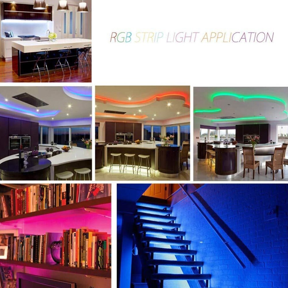 KEY-WIN 5/10m Soft RGB LED Strip Light Cupboard Ga... – Grandado