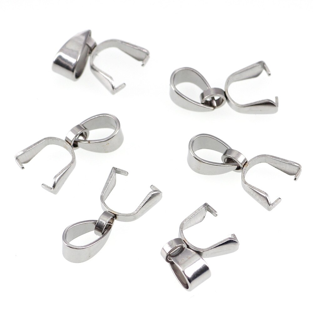 10PC Sliver Color Stainless Steel Bead Clamp Pinch... – Grandado