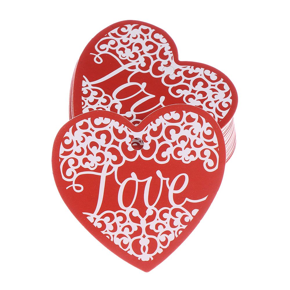 50Pcs Valentijnsdag Kraft Tags Labels Inpakpapier ... – Grandado