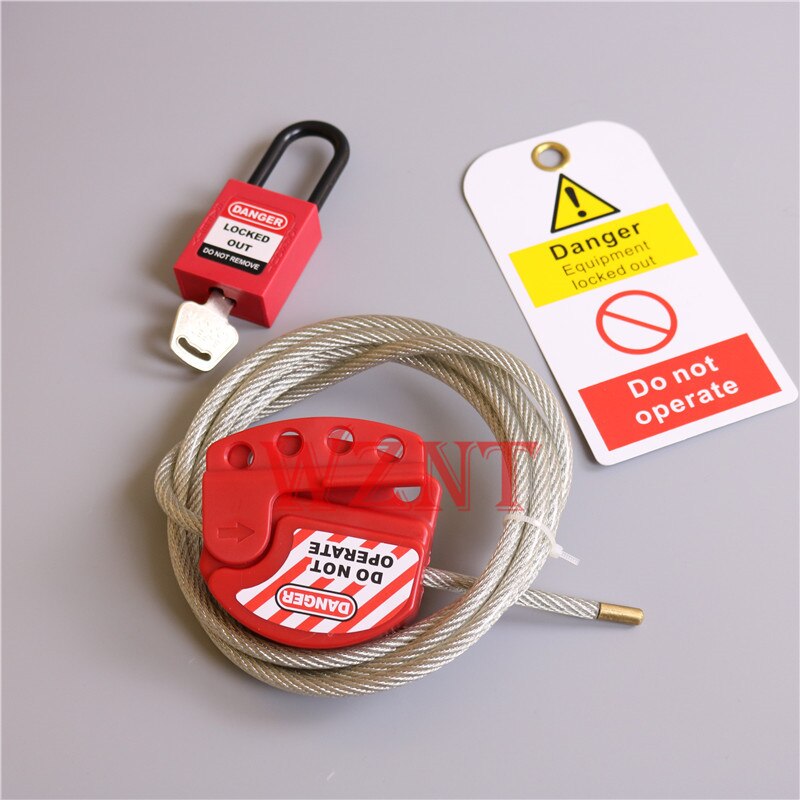 4mm 6mm Multipurpose red cable lockout 2 meters fo... – Grandado