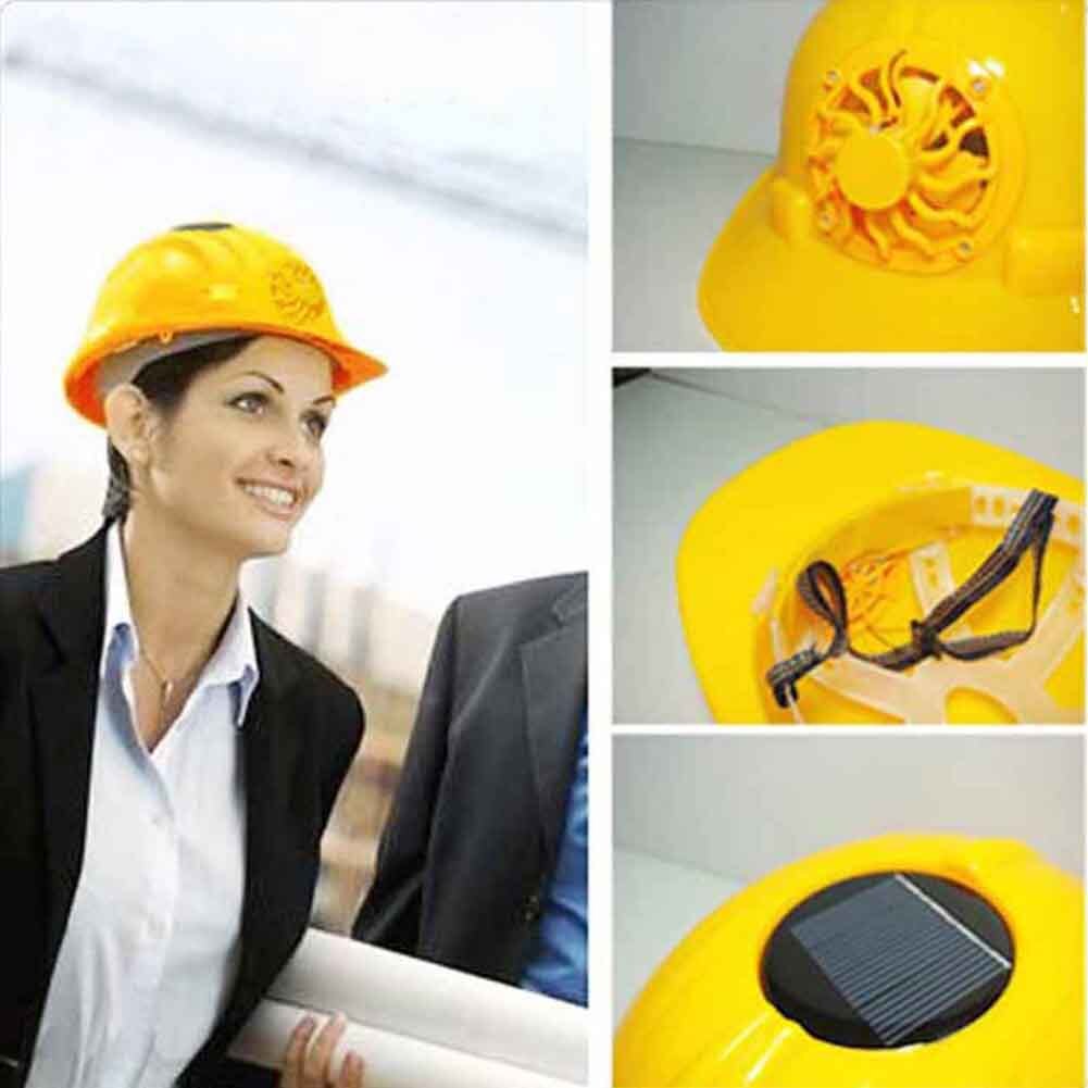 Solar Powered Safety Helmet Hard Ventilate Hat Cap... – Grandado