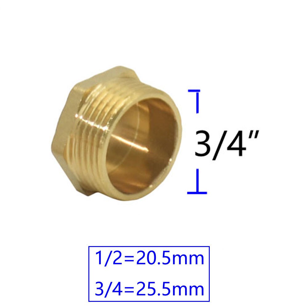 Brass Male 1/2 3/4 Inch Female Water Seal Threaded... – Grandado