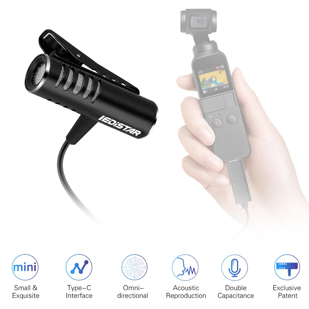 Mini Lavailier Microphone Dual Condenser Mic 9.8ft... – Vicedeal