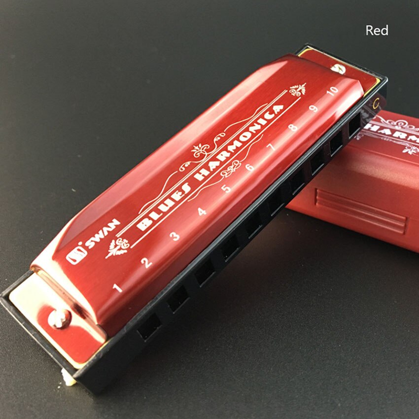 Swan 10 Holes Diatonic Blues Harp C Key Harmonica ... – Vicedeal