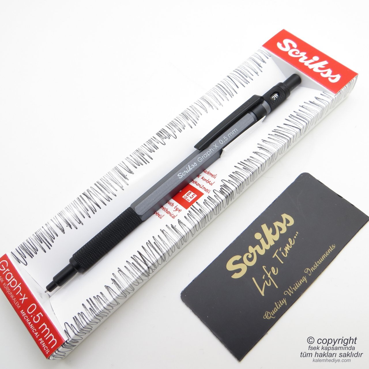 Scrikss Graph-x 0.5mm anthracite | Name custom pen – Vicedeal