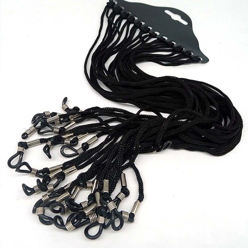 12Pcs/lot Eyewear Rope Black Eyewear Nylon Cord gl... – Grandado