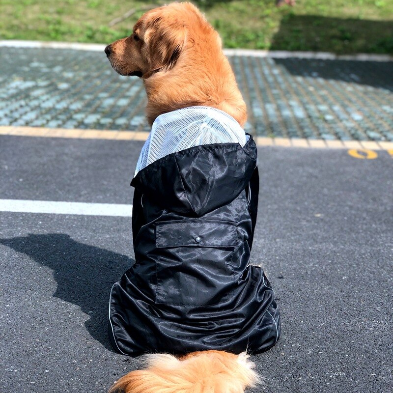 Large Dog Raincoat Waterproof big Dog Clothes Coat... – Grandado
