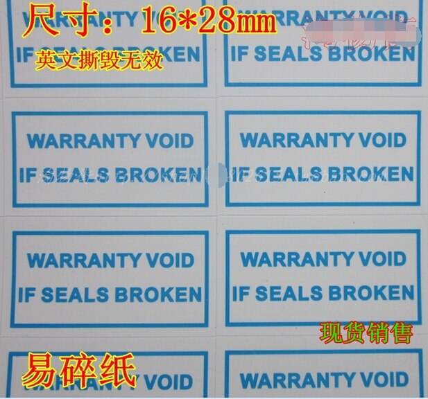 Warranty sealing label sticker Warranty void if se... – Grandado
