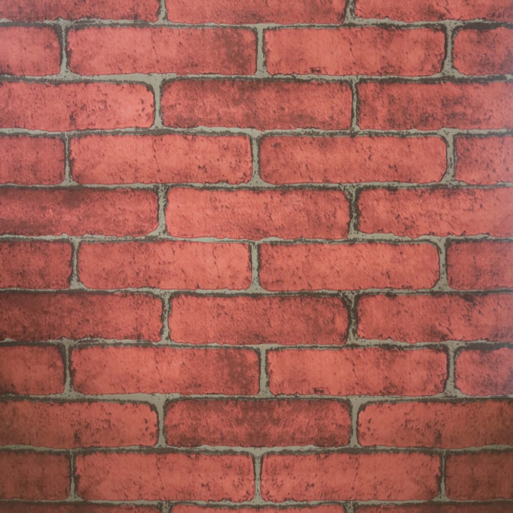 100X45cm Waterdicht Baksteen Patroon 3D Textuur Li... – Grandado