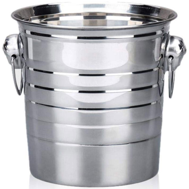 Stainless Steel Ice Bucket Thick Ice Holder Contai... – Grandado