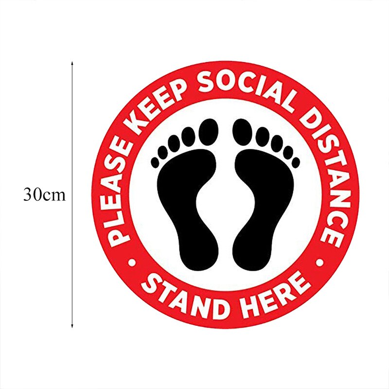 5Pcs Social Distancing Floor Sticker Indoor Outdoo... – Vicedeal