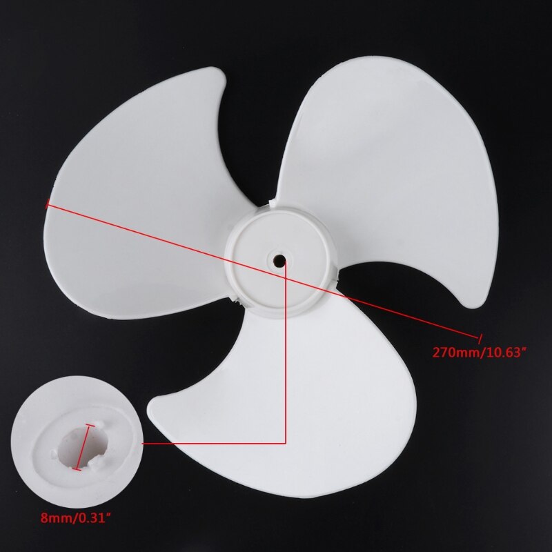 Big Wind 11inch Plastic Fan Blade 3 Leaves Stand/T... – Grandado