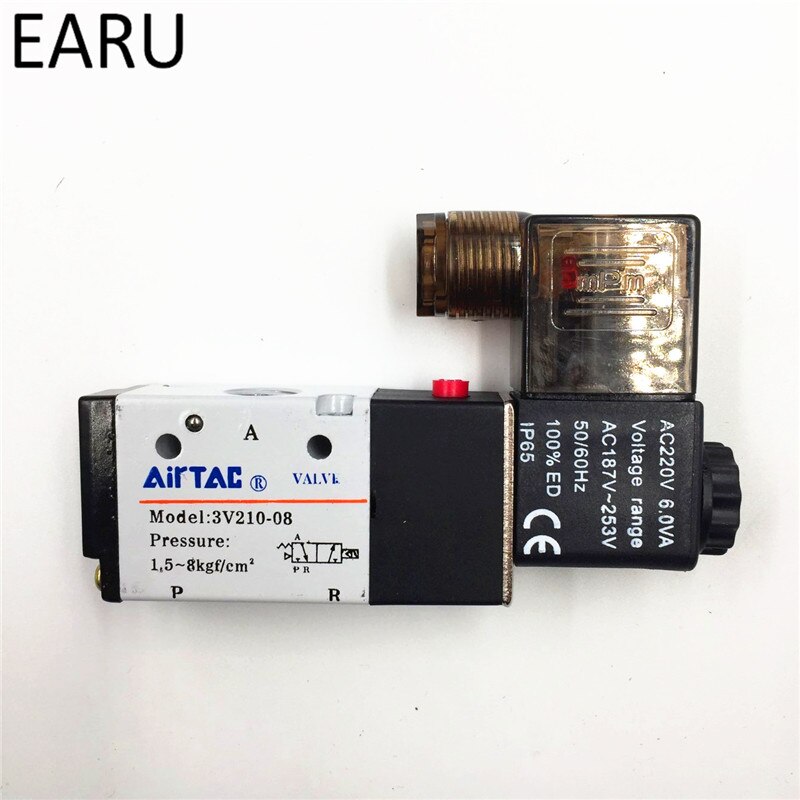 3 Way 2 Position 1/4" BSP Port Airtac Pneumat... – Grandado