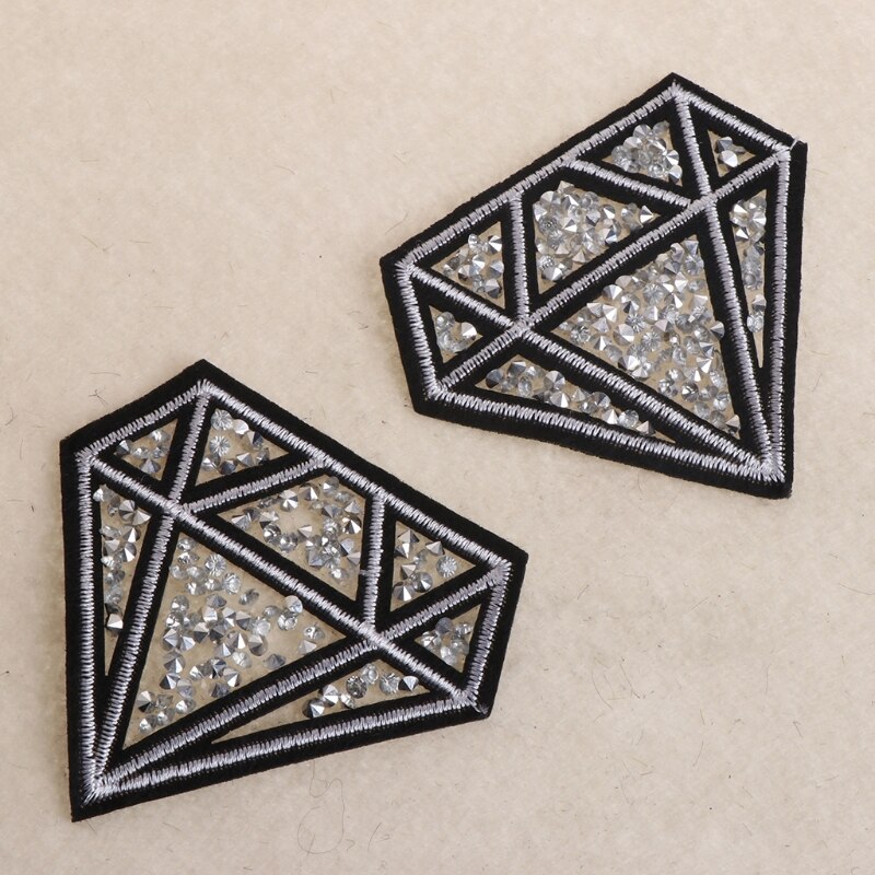 2PCS Drilling Diamond Parches Embroidered Iron on ... – Grandado