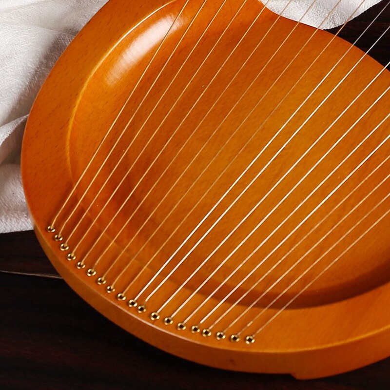 19 Strings Wooden Music Mahogany Lyre Harp Musical... – Grandado