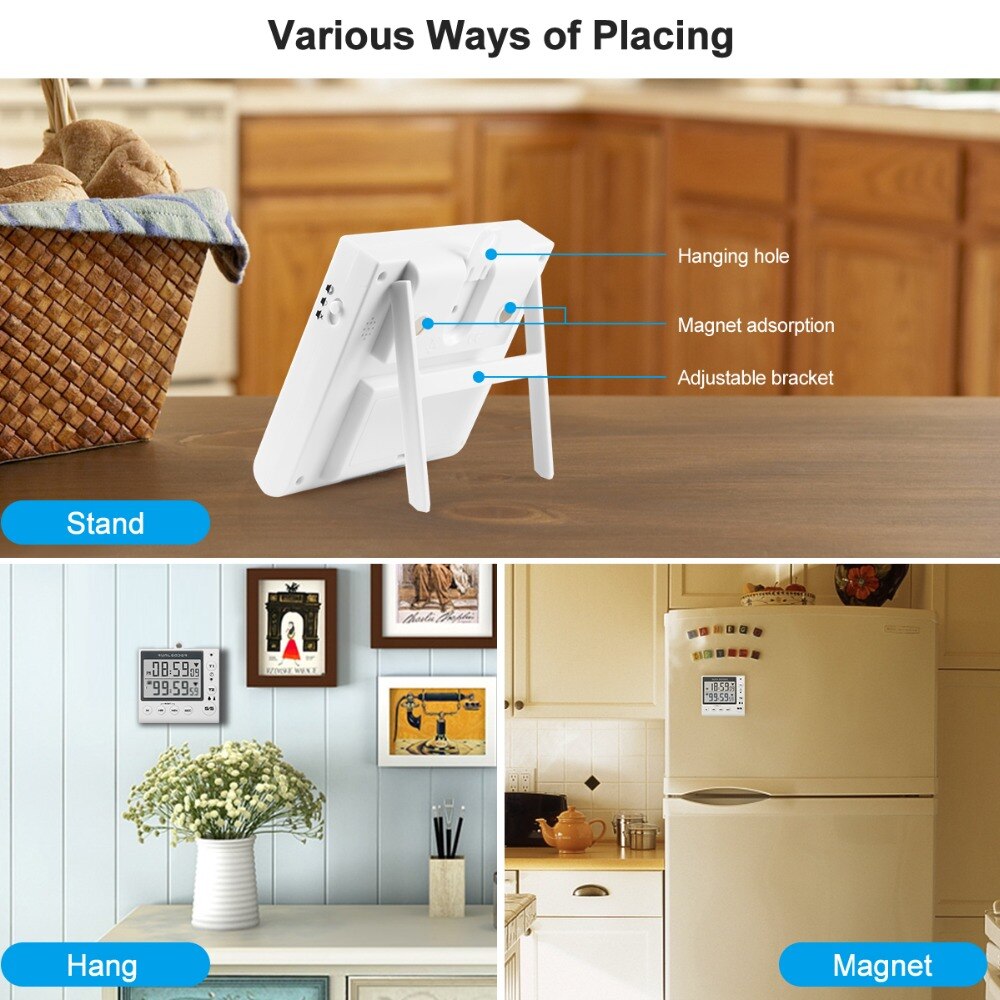 Kitchen Timer Digital Countdown Timer 2 Channel Fl... – Grandado