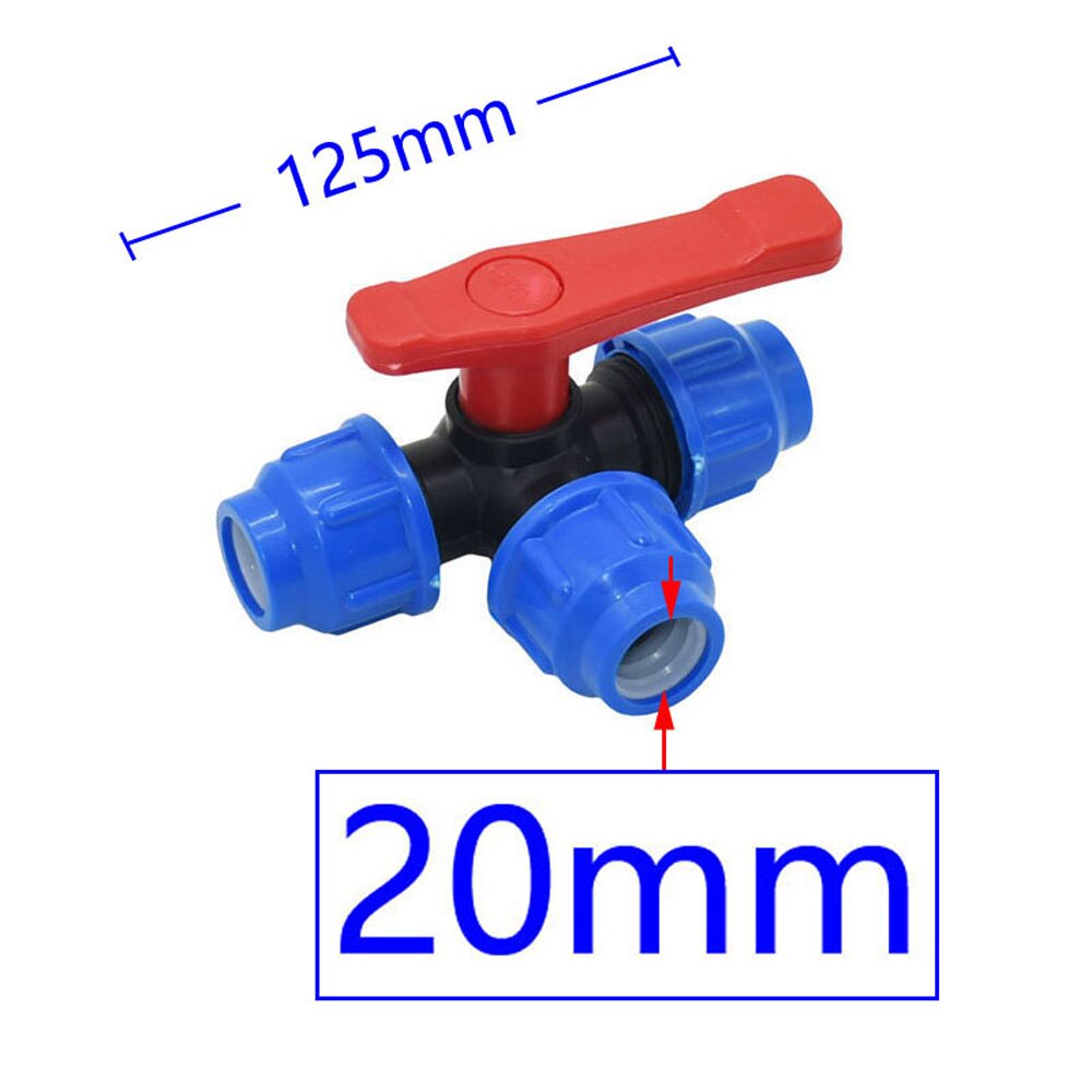 20/25/32/40/50/63Mm Pe Pijp Tee Quick Connector Va... – LovingPrices