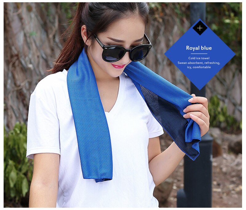 Sports Towel Cold Feeling Cooling Ice Cold Towel M... – Grandado