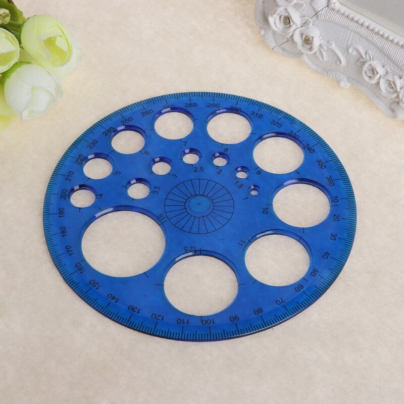 360 Degree Protractor All Round Ruler Template Cir... – Vicedeal