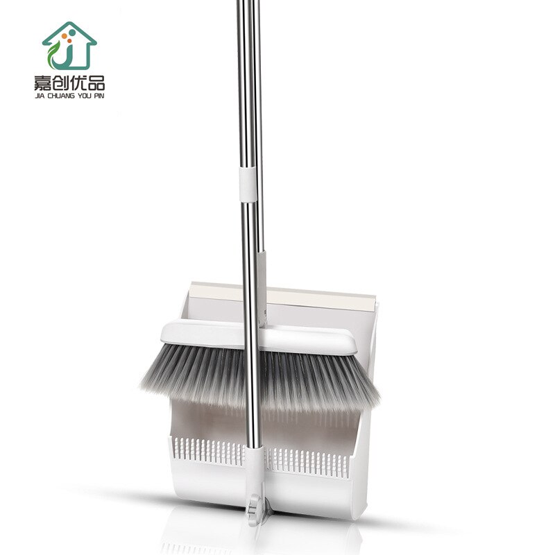 folding standing broom and dustpan set combination... – Grandado