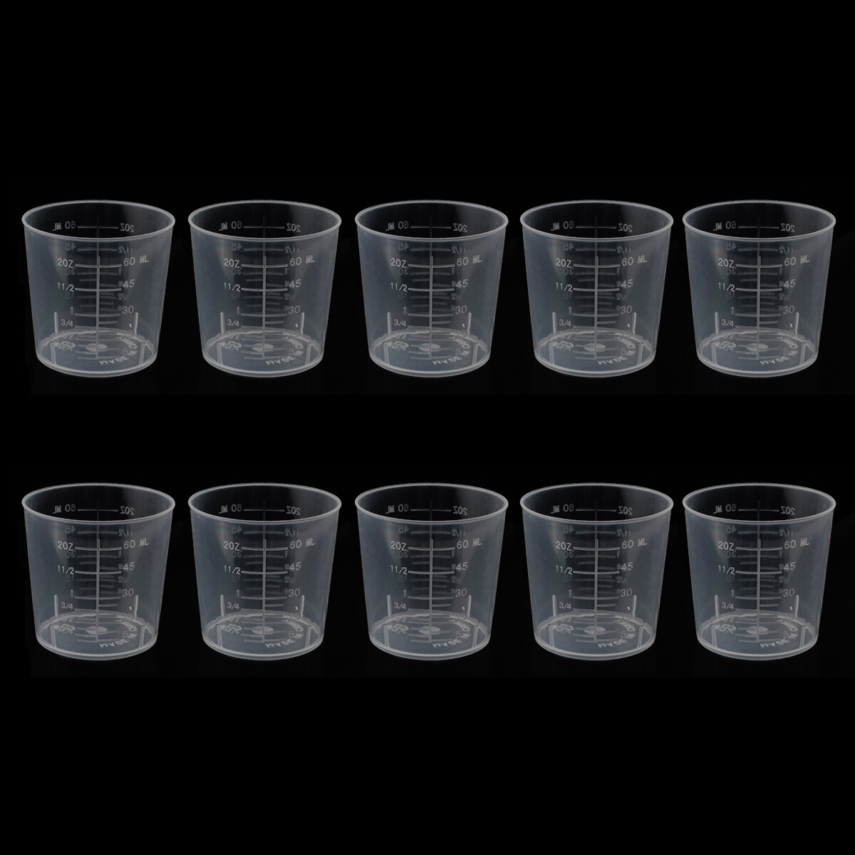 10PCS Plastic Digital Measuring Cup 60ml Scale Mea... – Grandado