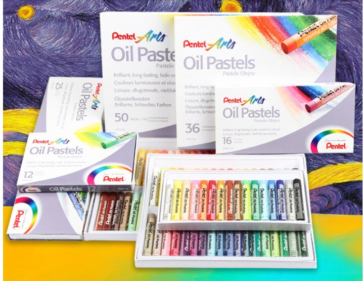 Crayon 12/25/36/50 Color Washable Oil Pastel / Art... – Grandado