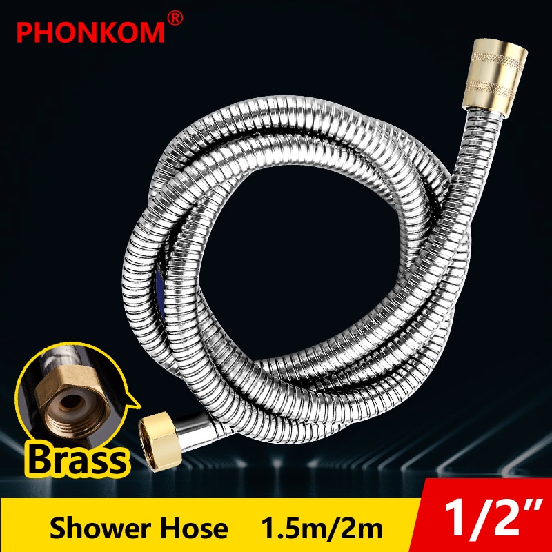 Phonkom Doucheslang 1.5M/2M Badkamer Chrome Handhe... – Vicedeal
