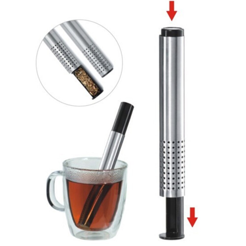 Tea Strainer Stick Stainless Steel Pipe Mesh Tea F... – Vicedeal