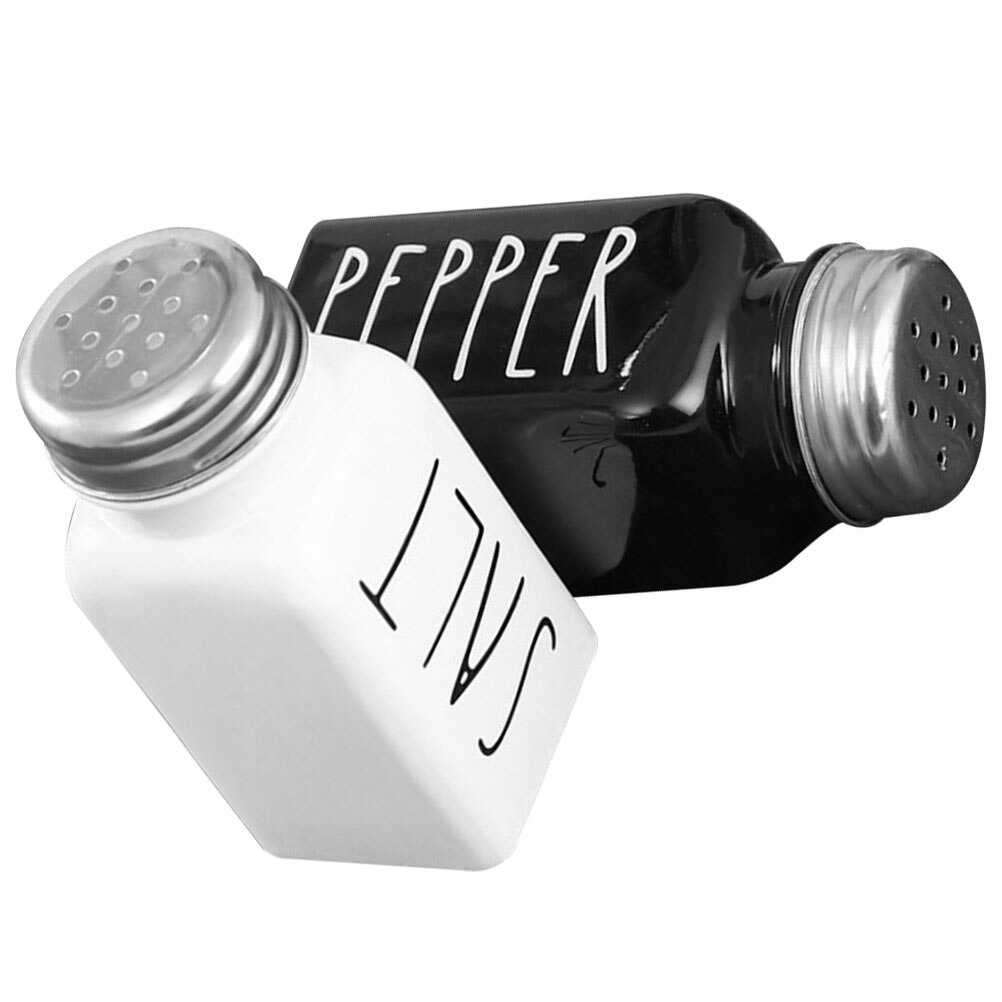 2Pcs Salt Shakers Condiment Bottles Pepper Bottles... – Grandado