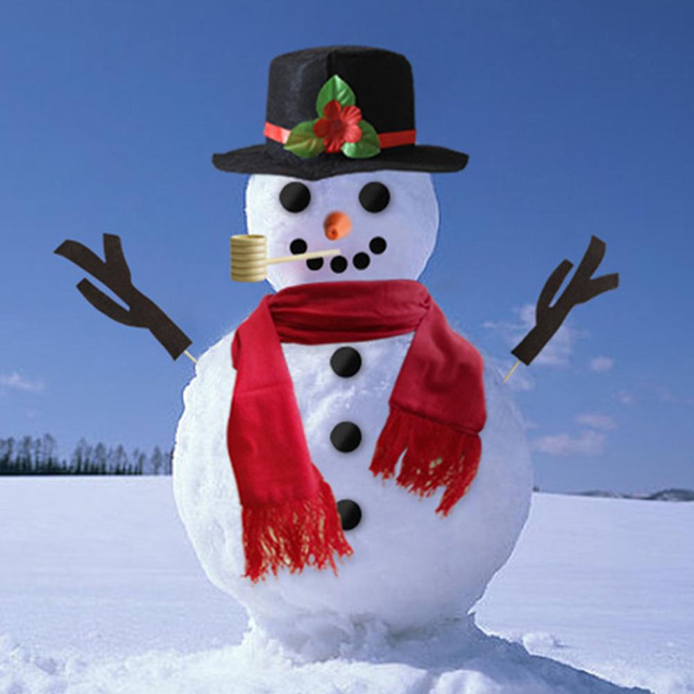 16pcs / Set Christmas Snowman Dress Up Set Accesso... – Vicedeal