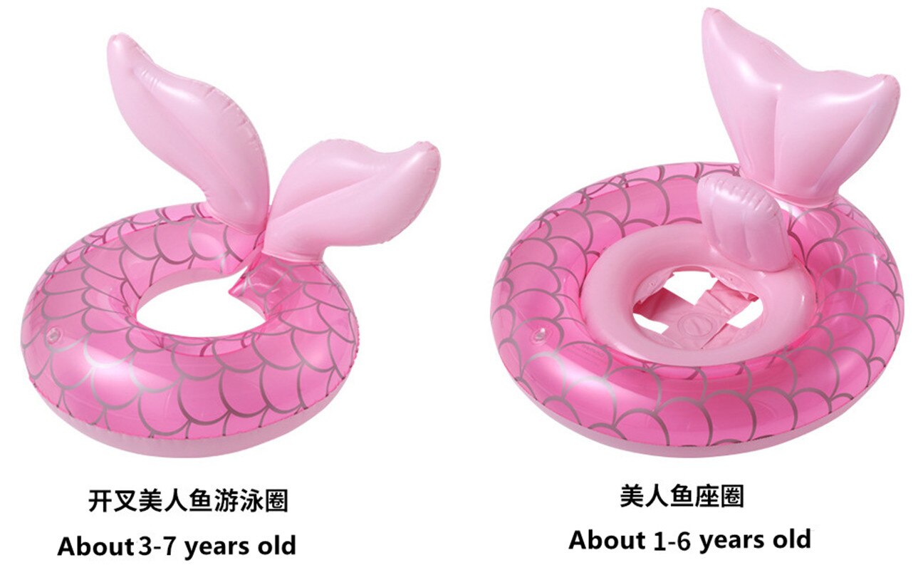 Baby Pool Float Inflatable Mermaid Swimming Ring b... – Grandado