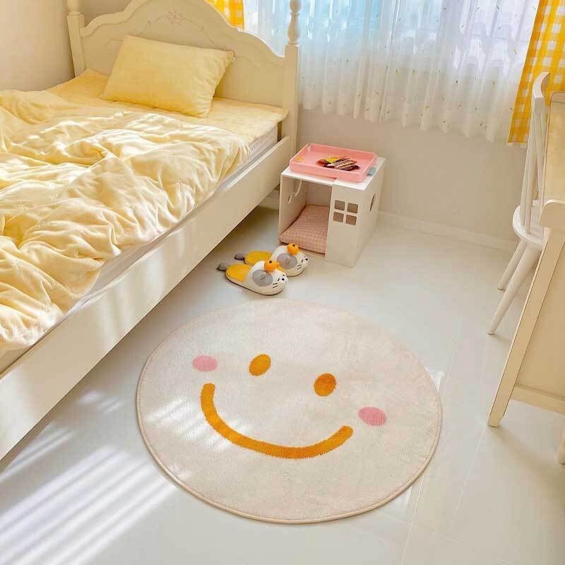 Nordic Flower Rug Ins Smiley Sunflower Carpet for ... – Grandado